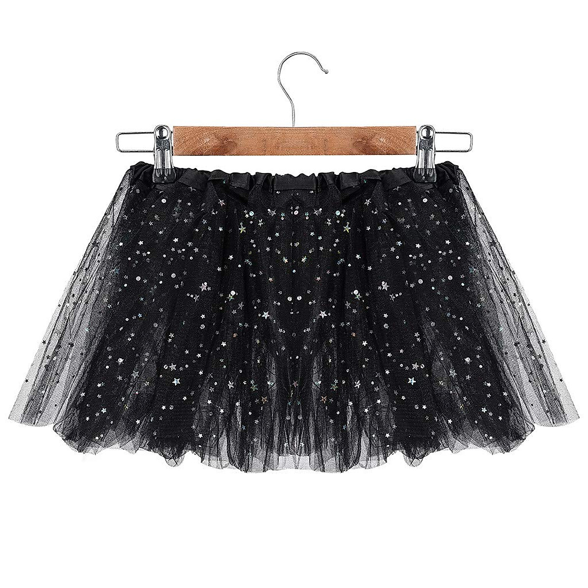 Light Pink Tutu for Women Princess Women Small Skirt Bulb Skirt Mesh with LED Pleated Tulle Star Sequins Skirt