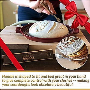 Bread Bosses Bread Bakers Lame Slashing Tool -Dough Making Slasher Tools Baking Sourdough Bread Starter Jar Scoring Knife Razor Cutter Slashing Tool Accessories for Cutting Supplies -Great As A Gift