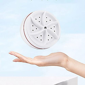 Mini Washing Machine, Upgraded portable Turbine Washer with USB & Suction Cup, Small Washer Machine for Travel Business Trip College Rooms (watts, 80)
