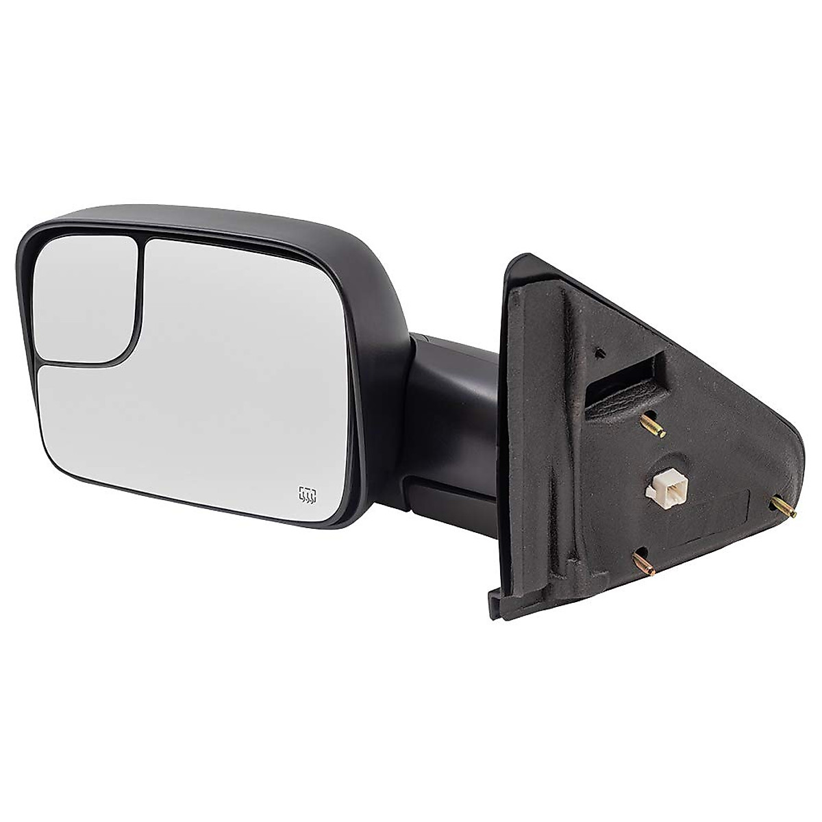 Brock Replacement Drivers Power Trailer Tow Side View Mirror Heated 7x10 Flip-Up Compatible with 2002-2008 Ram 1500 Pickup Truck 55077445AO