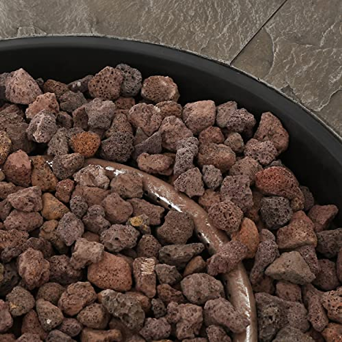 Christopher Knight Home Stillwater Outdoor Circular Firepit, Natural Stone Finish