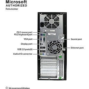 HP Elite 8200 Mini-Tower Workstation - Core i7 upto 3.8GHZNew 250GB SSD + 2TB HDD - 16GB RAM - WIFI - 1GB Video Card w/ HDMI - DVD-ROM - Windows 10 Pro 64-Bit - (Renewed)