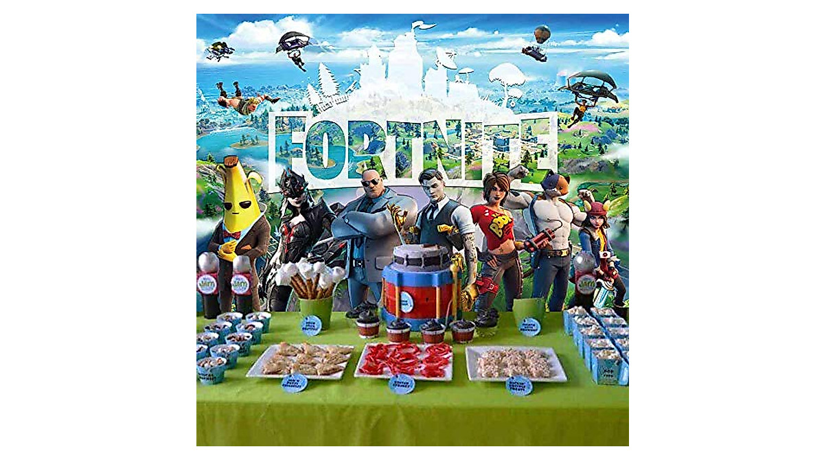 Battle Royale Party Banner 7X5 FT Photo Backdrop for Kids Party