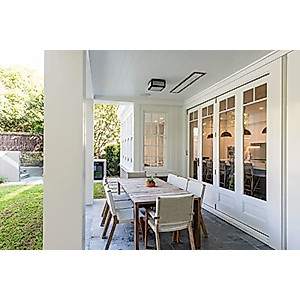 Platinum Smart-Heat Electric Patio Heater, Outdoor, White, 2300W, 220-240V