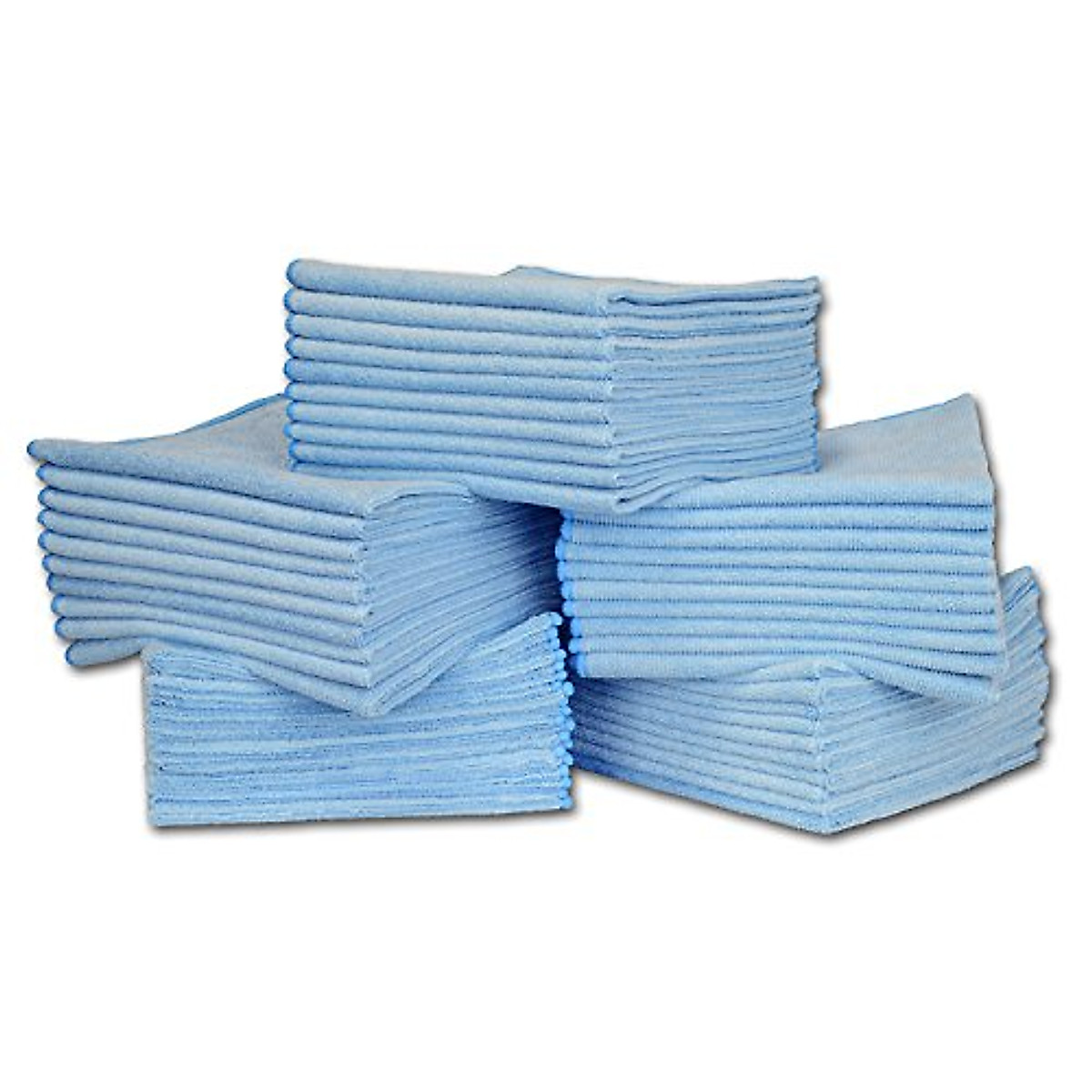 16" x 16" Economy All Purpose Microfiber Towels (Blue-200 Qty)