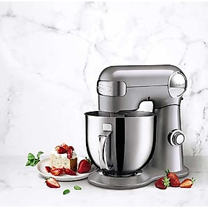 Cuisinart Precision Master Pro 6.5-QT Stand Mixer.600-watt 12 Speed Motor.59-point Planetary Mixing Action.Silver. (CSM-130BCPC)