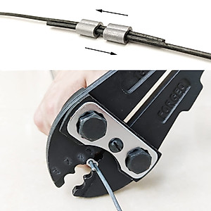 FenceMate Aluminum Alloy Crimp Loop Sleeves #2-3 to Splice & Join Metallic Wires or Wire Ropes, Tempered, Gritted with Super Holding Force on High Tensile Wires Used in Fencing & Hanging, 100pcs/Pack