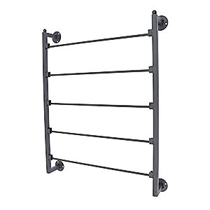 Wall Mount Scarf Display Stand, Metal Scarf Rack Stand Organizer Tie Organizer Hanger Holder for Clothing Store and Home 23.6 x 3.9 x 29.5 Inch, Gdrasuya10 (Black)