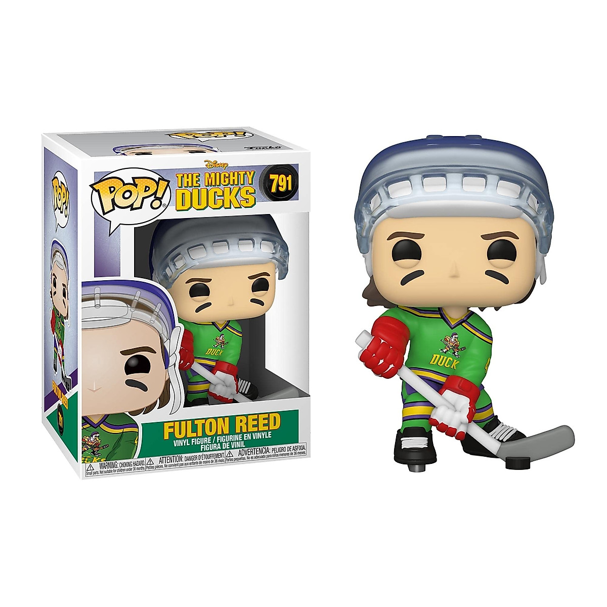 Funko Pop! Disney: Mighty Ducks - Fulton Reed, Multicolor, (Model: 46786)