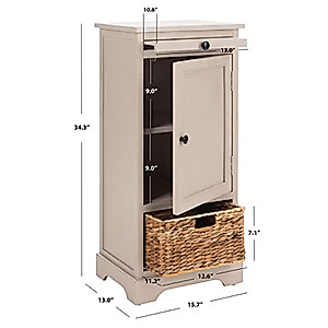 SAFAVIEH American Homes Collection Raven Vintage Grey Tall Storage Unit