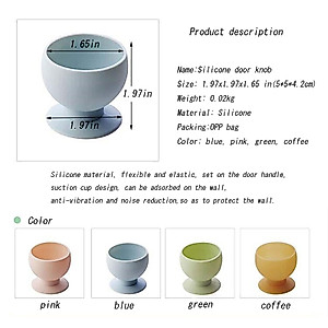 SkykS Silicone Door knob Covers 2 PCS Door Handle Cover Wall Protectors from Door knobs Child Safety Door knob Cover,No More Static Shock,Comfortable, Soft Anti-Slip(Blue)