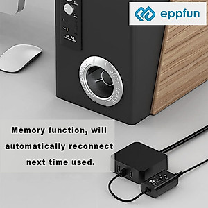 eppfun AK3046D Bluetooth 5.2 Qualcomm aptX-Adaptive HD Transmitter with 3.5mm AUX/RCA/COAXIAL/SPDIF Optical, SBC/aptX Low Latency Dual Connection Audio Adapter for TV PC (Black)