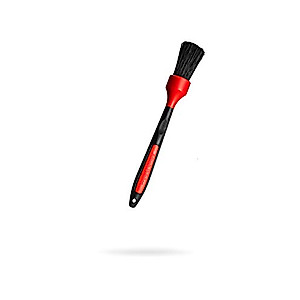 Adam's Lug Nut Brush - Car Detailing Brush for Wheel Cleaning | Chemical Resistant Bristles Against Tough Acid Wheel Cleaner or Rim Cleaner | Rubberized Wheel Brush for Safe Car Cleaning