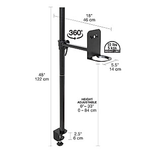 Prism Projector Tabletop Stand with Clamp Base for Desktop Projection