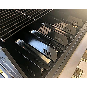 Votenli P9159A (5-Pack) 15" Porcelain Steel Heat Plate for Uniflame GBC1059WB, GBC1059WB-C, GBC1059WE-C, GBC1069WB-C, GBC1143W-C,Backyard GBC1462W-C, GBC1555W-C, GBC1562W-C,GBC1460W, GBC1461W