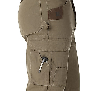 Wrangler Riggs Workwear mens Ranger work utility pants, Bark, 36W x 32L US