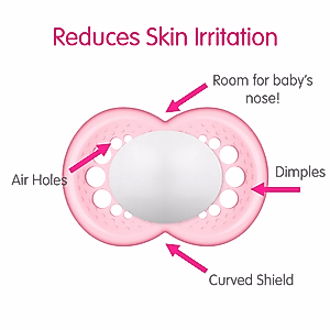 MAM Original Baby Pacifier, Nipple Shape Helps Promote Healthy Oral Development, Sterilizer Case, 16+ Months(Pack of 1)