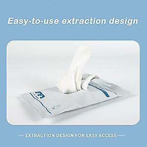 fatdaa Pet Grooming Glove Wipes for Dogs and Cats 6 pcs, Dog Wipes, Cat Wipes, Pet Wipes No Rinse Disposable Cleaning Massage Gloves, Pet Grooming Pet Washing,Made from Cotton，Easy Bath(6PCS)