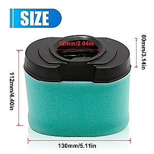 LA155 792105 MIU11515 Air Filter Replacement for John Deere D150 D155 D160 D170 E160 E170 E180 L118 L120 LA140 LA150 LA165 LA175 X130R Z225 Z245 Z425 Z435 Z525E Z625 Lawn Mower with 492932 Oil Filter