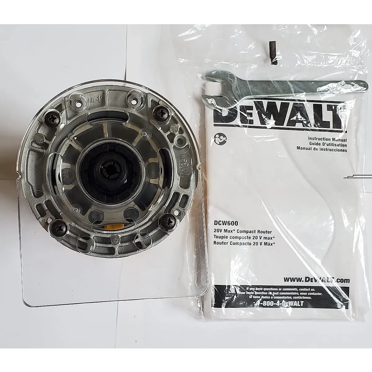 Dewalt DCW600BR 20V MAX XR Brushless Compact Lithium-Ion 1/4 in. Cordless Router (Tool Only) (Renewed)