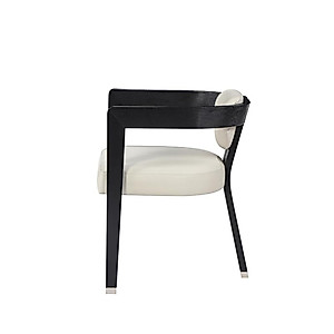 Best Master Furniture Ravenna Black Wood Dining Chair