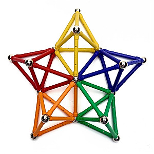 WITKA 99 Pieces Magnetic Building Sticks Blocks Toy Brain Training STEM Toys Intelligence Learning Games Set Gift for Kids