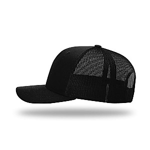 Bitcoin Outline - Cotton Snapback Hat - Breathable Mesh Side for Casual Wear & Outdoor Activities All Seasons - Baseball Cap Women and Men (Black Front/Black Mesh)