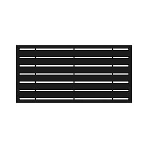 Barrette Outdoor Living 73030581 Boardwalk Decorative Screen Panel, Black