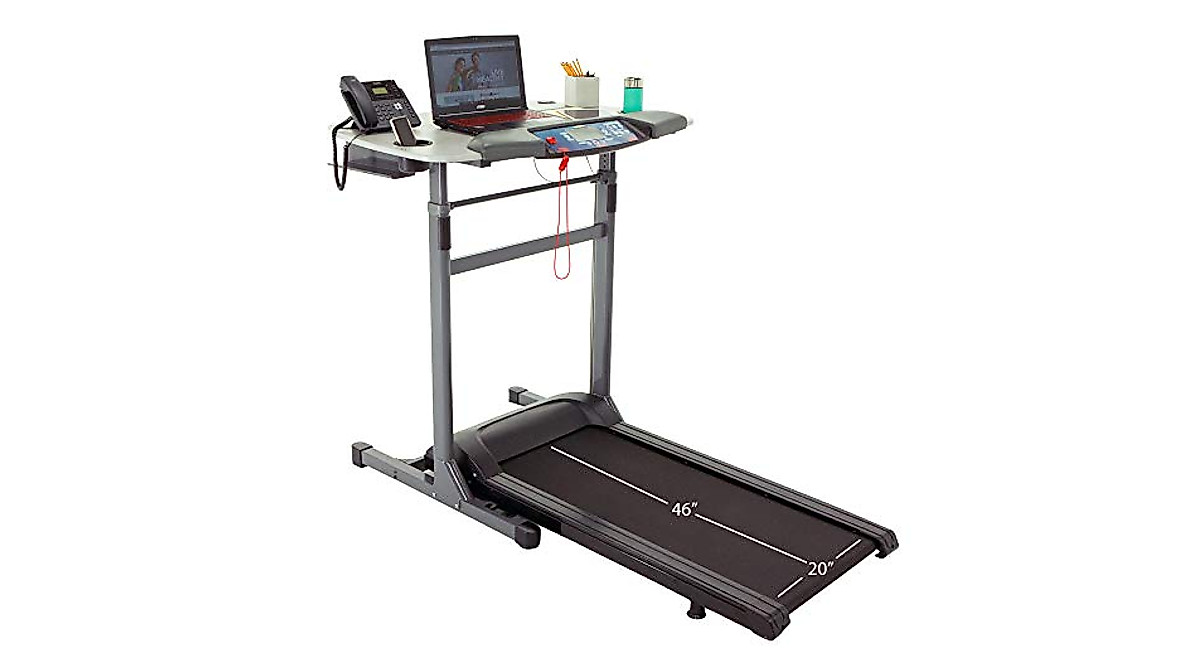 Exerpeutic 5000 Desk Treadmill - Adjustable Height & 325 lbs Capacity