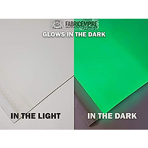 Vinyl Upholstery Glow in The Dark Polyurethane Faux Leather Crafting Fabric 54" Wide Sold by The Yard