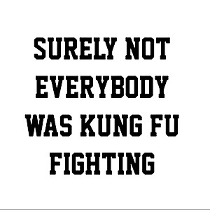 CafePress Surely Not Everybody Was Kung Fu Fighting Mug Ceramic Coffee Mug, Tea Cup 11 oz