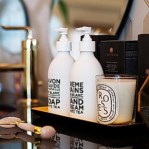 Compagnie de Provence Luxury Hand Cream - White Tea - 10 Fl Oz Glass Pump Bottle