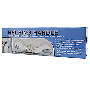 12 ‘’ Grab Bars for Bathtubs and Showers Suction Grab Bar Bathroom Bathtub Bath Handles Handicap Elderly Seniors Safety Cup Grip Non Slip - ONLY for Tiles Glass & Hard Plastic