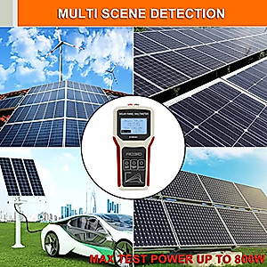 FrogBro Solar Panel Tester Photovoltaic Multimeter Upgrade EY800W with Ultra Clear LCD, Smart MPPT Open Circuit Voltage Troubleshooting Utility Tool for Solar PV Testing (LCD 800W)