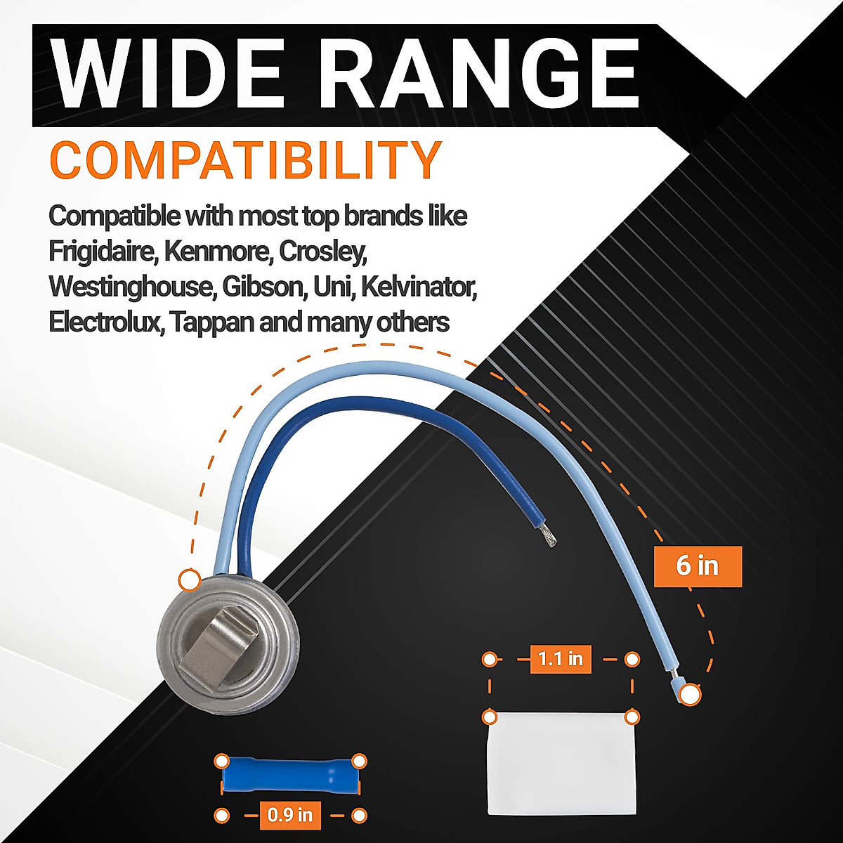 Ultra Durable 5303918202 Refrigerator Defrost Thermostat Replacement Part by Blue Stars - Exact Fit for Frigidaire & Kenmore Refrigerators - Replaces 241619705 AP2150133 833603 PS469510