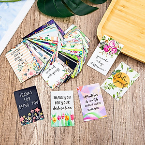 Fantasyon 72 PCS Motivational Cards Positive Affirmations Cards for Women Inspirational Cards Appreciation Cards for Employees Encouragement Mini Note Cards Lunch Box Notes for Kids