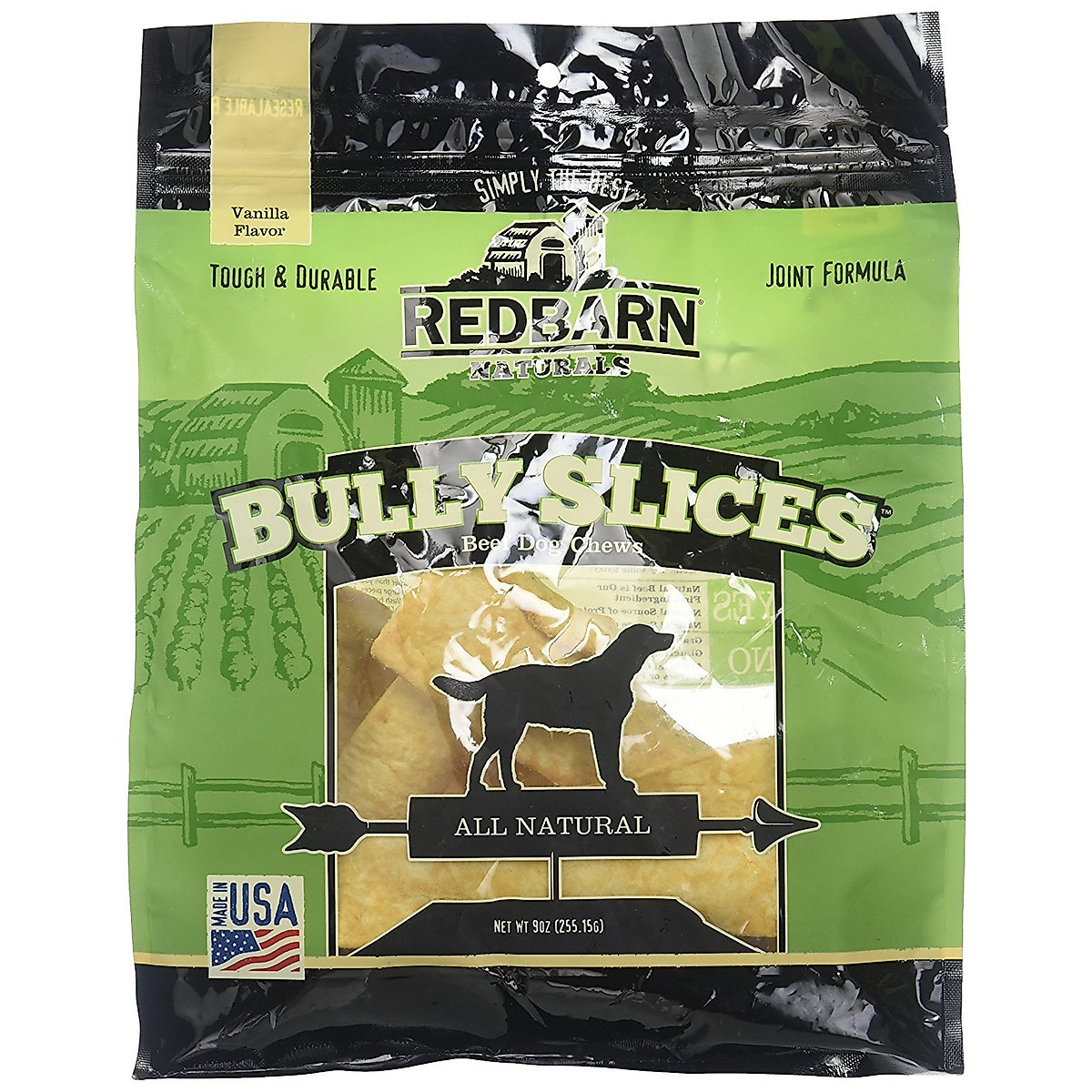 Redbarn Bully Slices for Dogs | Highly Palatable, Long-Lasting Natural Dental Treats with Functional Ingredients, 9 oz. (Pack of 4) - Variety Pack