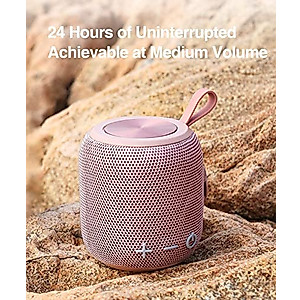 FIGMASU Bluetooth Speakers Portable Wireless Waterproof IPX7 Bluetooth 5.0 Dual Pairing Mini Shower Speaker, 24H Playtime Stereo Surround Sound, for Outdoor Travel, Pool