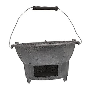Yardenfun Outdoor Grill Portable Camping Stove Grill for Camping Japanese Dining Table Charcoal Burner Charcoal Outdoor Grills Outdoor Fire Pits Barbecue Grill Stove for Bbq Pig Iron On Foot