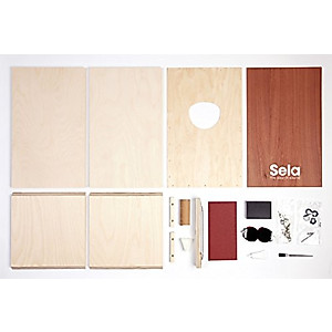 Sela SE 001 Snare Cajon Kit with Instructions and Audio CD, Natural, Standard (SE001)