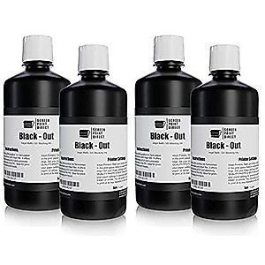 Screen Print Direct® UV Blocking Ink Refill (1 LTR) - Black Out Universal Inkjet Refill for Film Positives, High Opacity Black Ink for Waterproof Inkjet Film - Black Dye Ink Screen Printing Supplies