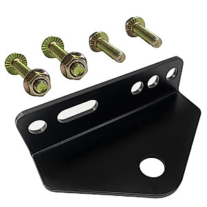Universal Zero Turn Mower Trailer Hitch - 3/16'' Thick and Heavy Duty Steel Lawn Trailer Hitch Mount (3"-5")