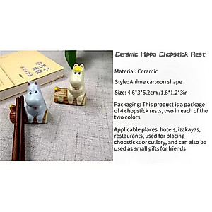 ABOING Japanese-style grocery 4 cartoon animal series Hippopotamus chopsticks stand Household trinkets The hippo