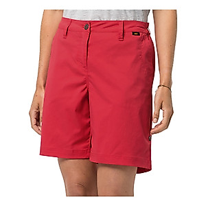 Jack Wolfskin Womens Desert Shorts W, Tulip Red, L Reg