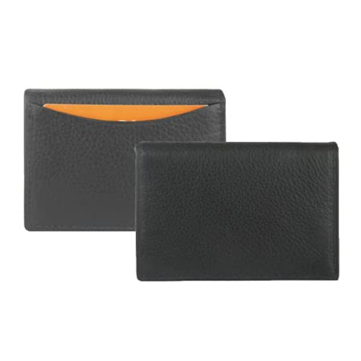 Texan Bull Credit Card Holder RFID Signal Blocking Unisex Slim Bifold Business Card Organizer Wallet (Black)