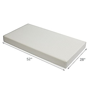 Sealy Butterfly Breathable Premium Foam Baby Crib Mattress & Toddler Bed Mattress, Washable Cover, Waterproof Crib Mattress, American Foam GREENGUARD GOLD Certified for Safety, Made in USA, 52"x28"