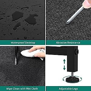 YITAHOME Tall Dresser with 12 Drawers - Fabric Storage Tower, Organizer Unit for Bedroom, Living Room, Hallway, Closets & Nursery - Sturdy Steel Frame, Wooden Top & Easy Pull Fabric Bins (Black Gray)