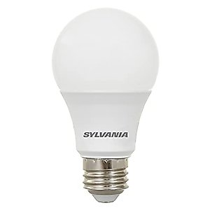 SYLVANIA A19 LED Light Bulb, 9W, 60W Equivalent, Dimmable, 800 Lumens, Frosted, 3000K, White - 1 Pack (40043)