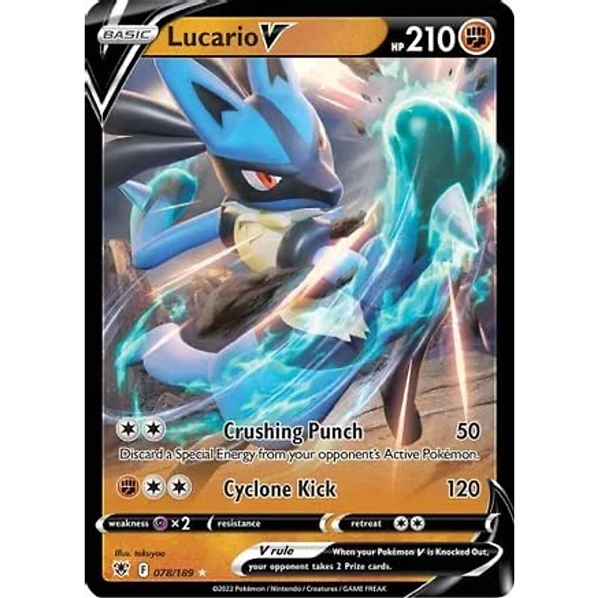 Lucario V - 078/189 - Ultra Rare - Sword & Shield - Astral Radiance