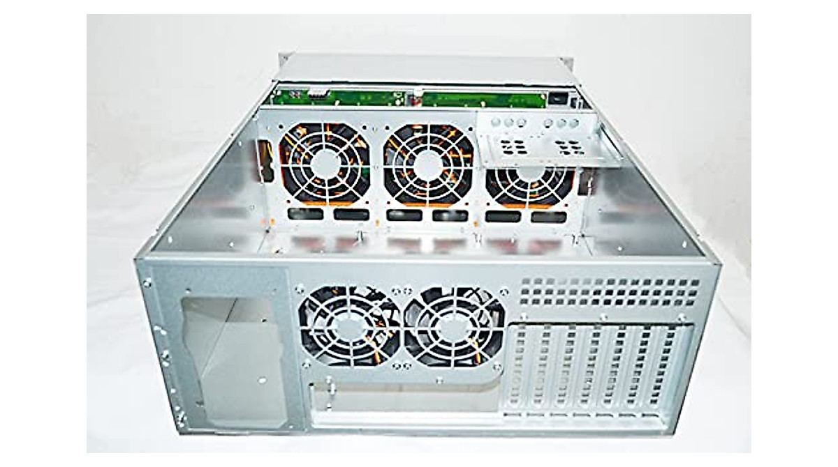 RROYJJ 4U Rackmount Server Case with 24 Hot-Swappable Drive Bays